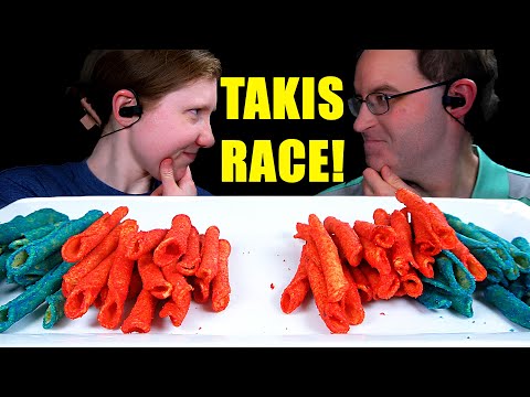 ASMR TAKIS RACE MUKBANG EATING SOUNDS