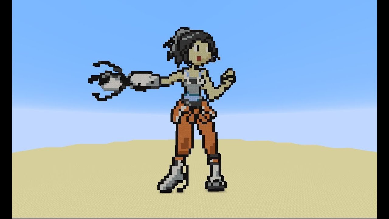 Chell | Pixel Art - YouTube