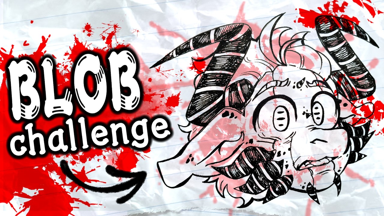 Blob Drawing Challenge! - 4 Character Drawings // Sketchbook Page #13 ...