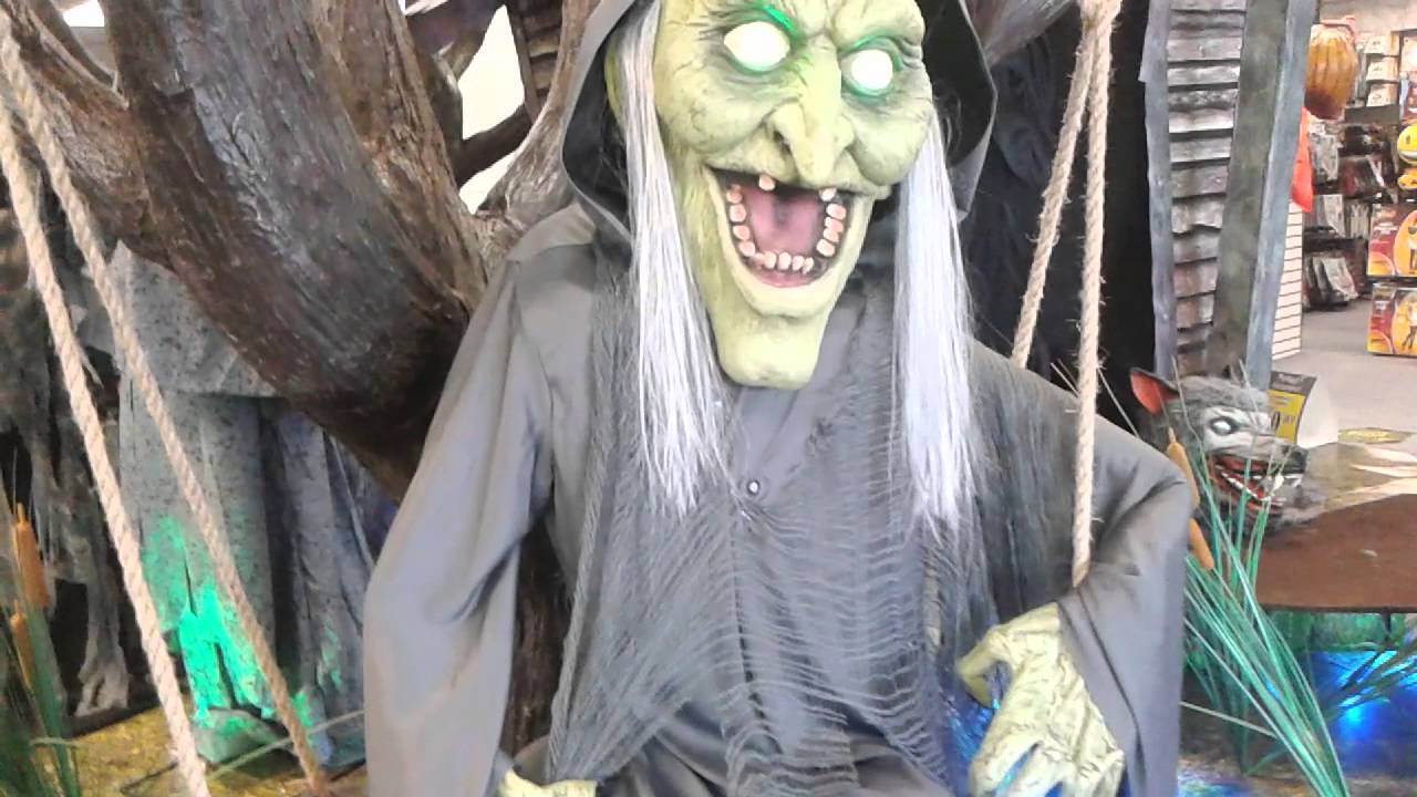 Swinging Swamp Hag Spirit Halloween Demo - YouTube