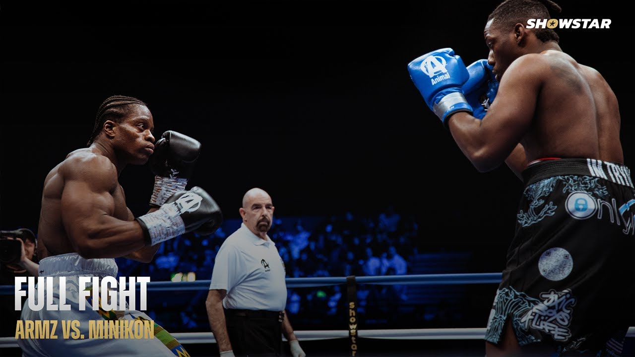 Armz Korleone vs Minikon Full Fight | Showstar Boxing UK vs USA - YouTube