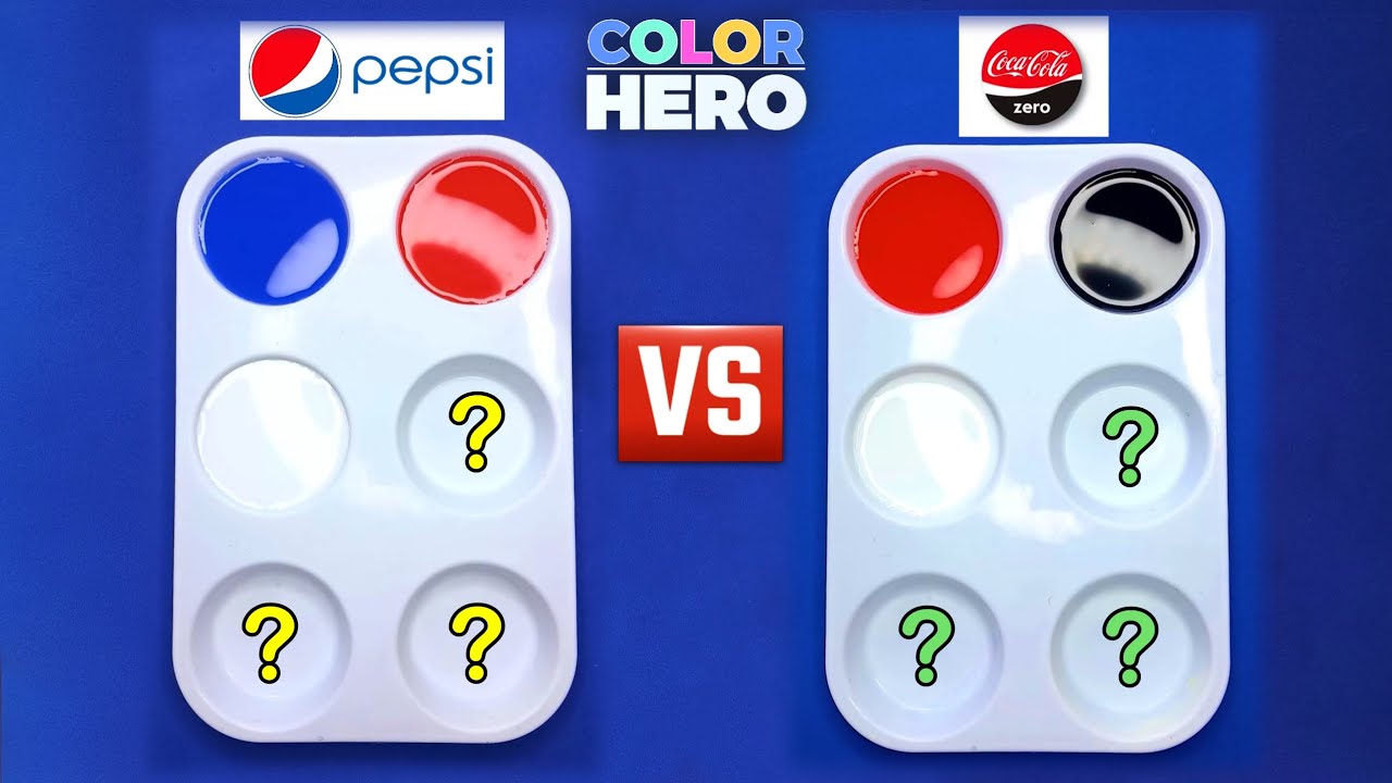 How to make New Colors from Popular Brand Colors | Pepsi Vs Coca Cola ...