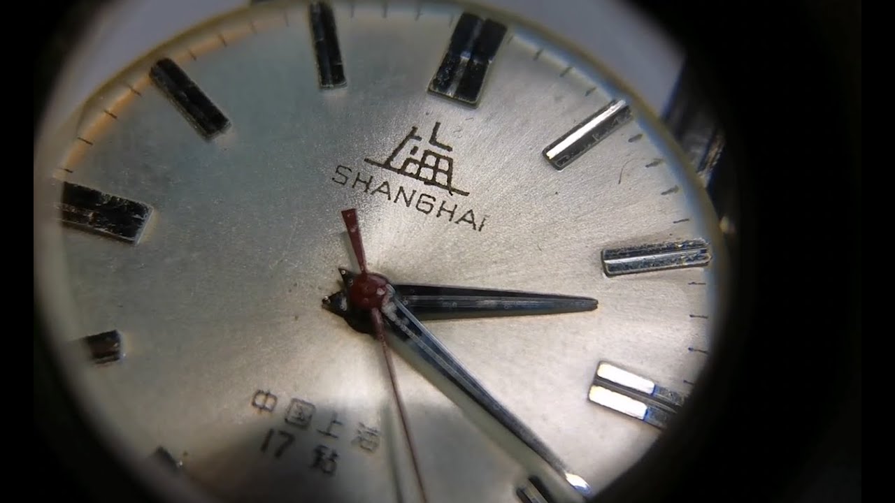 Repair Restore SHANGHAI VINTAGE WATCH 1120 SILVER 1960s made in China ...