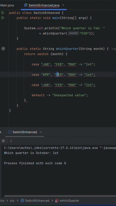 Java enhanced switch is pretty cool #java #javaprogramming #coding - YouTube
