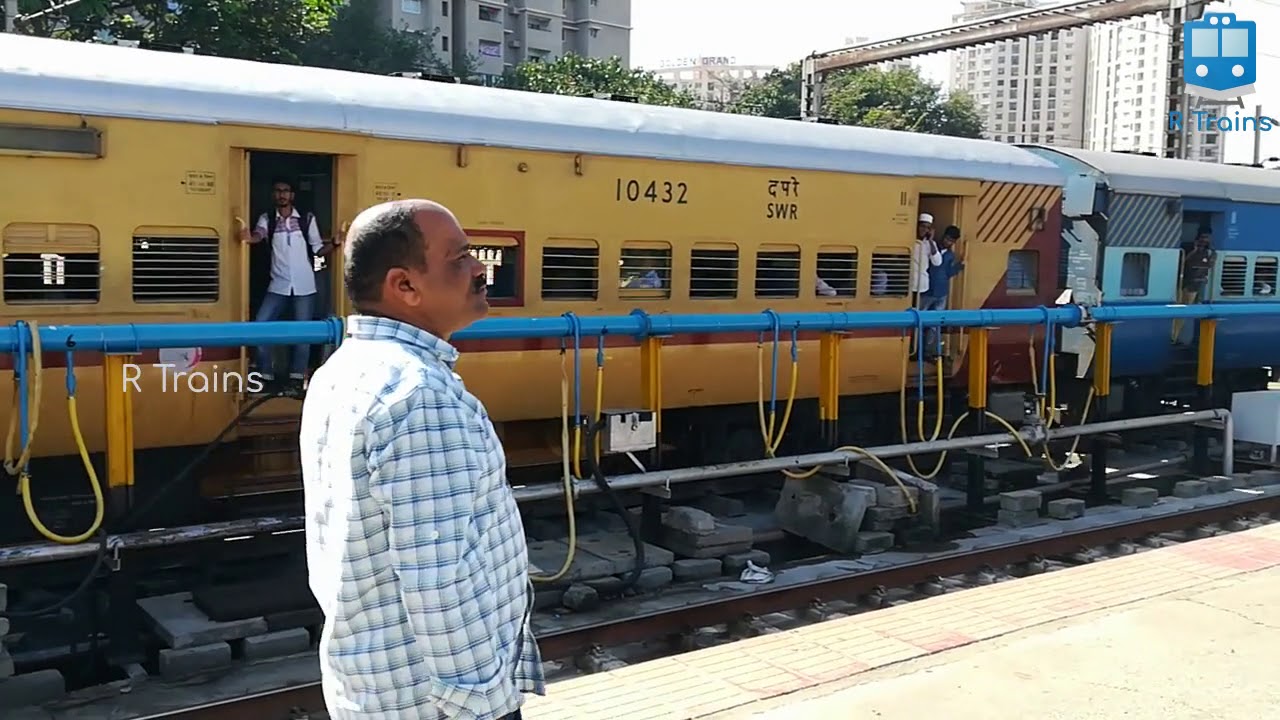 Yesvantpur Chikkamagaluru Fast Passenger arriving at Yesvantpur Jn YPR ...