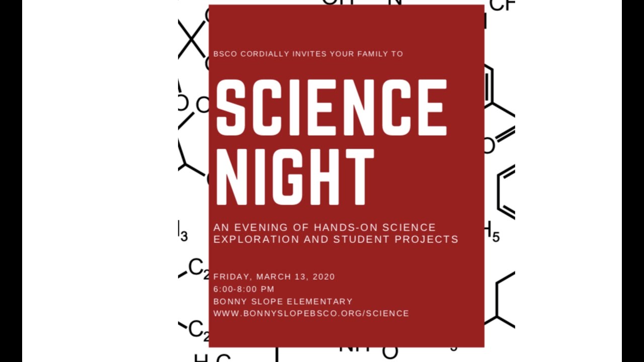 Science Night Promo, March 13, 2020 - YouTube