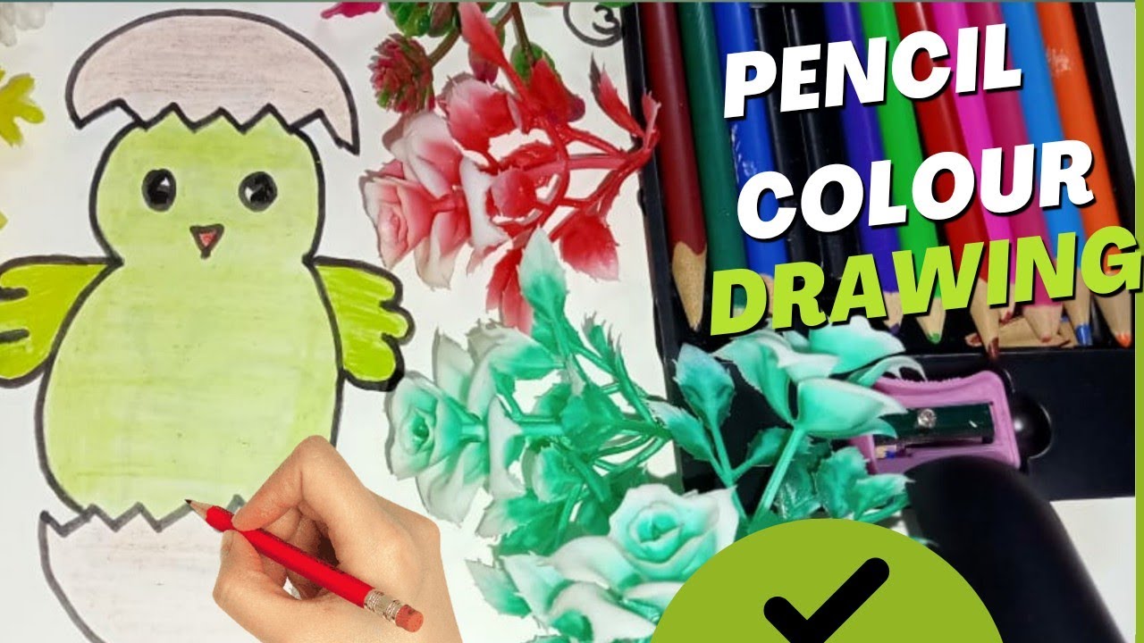 How To Fill Pencil Colour In Drawing 🖍️ || How To Fill colour Drawing ...