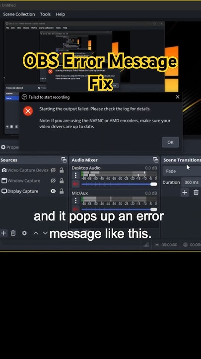 Fix OBS Studio Can't Record 2024 - YouTube