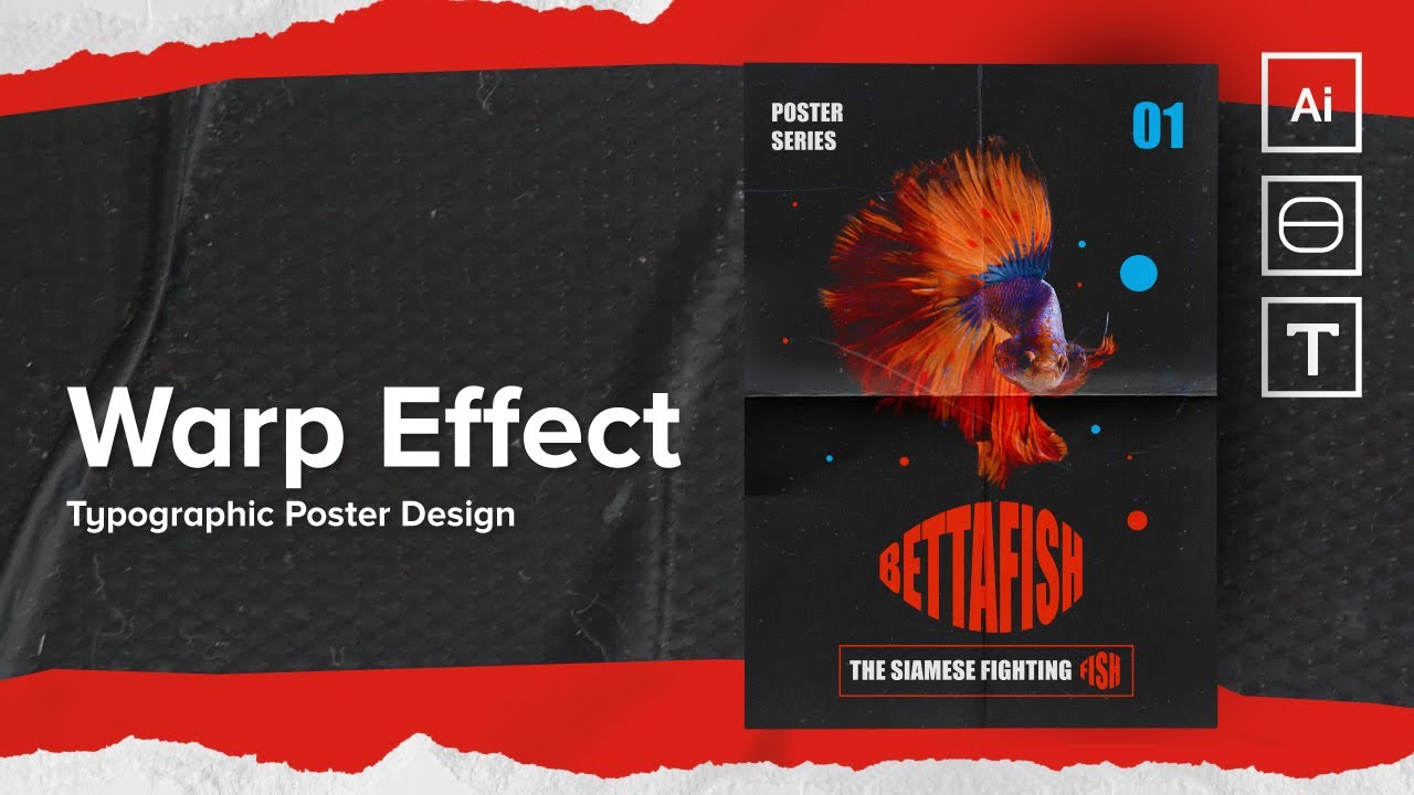 Typographic Poster Design With Warp Effect | Adobe Illustrator - YouTube
