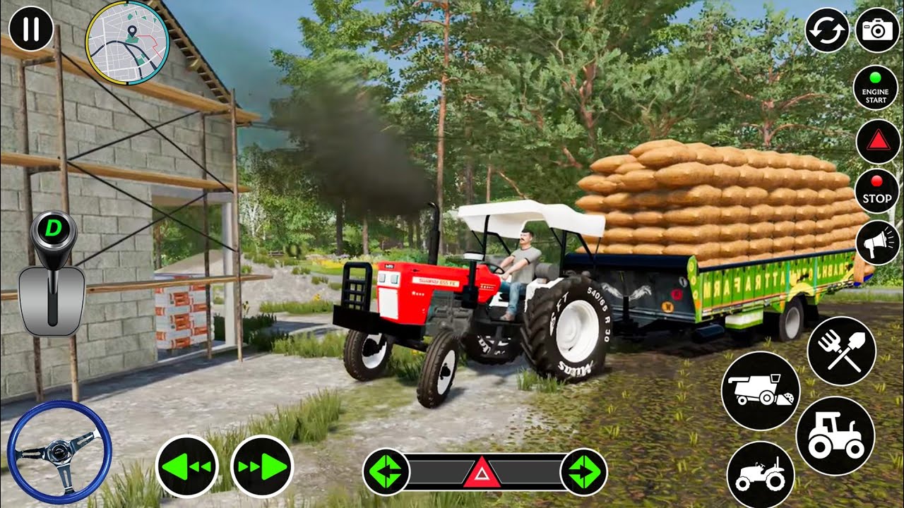 Tractor Farming video game simulator|farmers|#farminglife#farmer#shorts ...