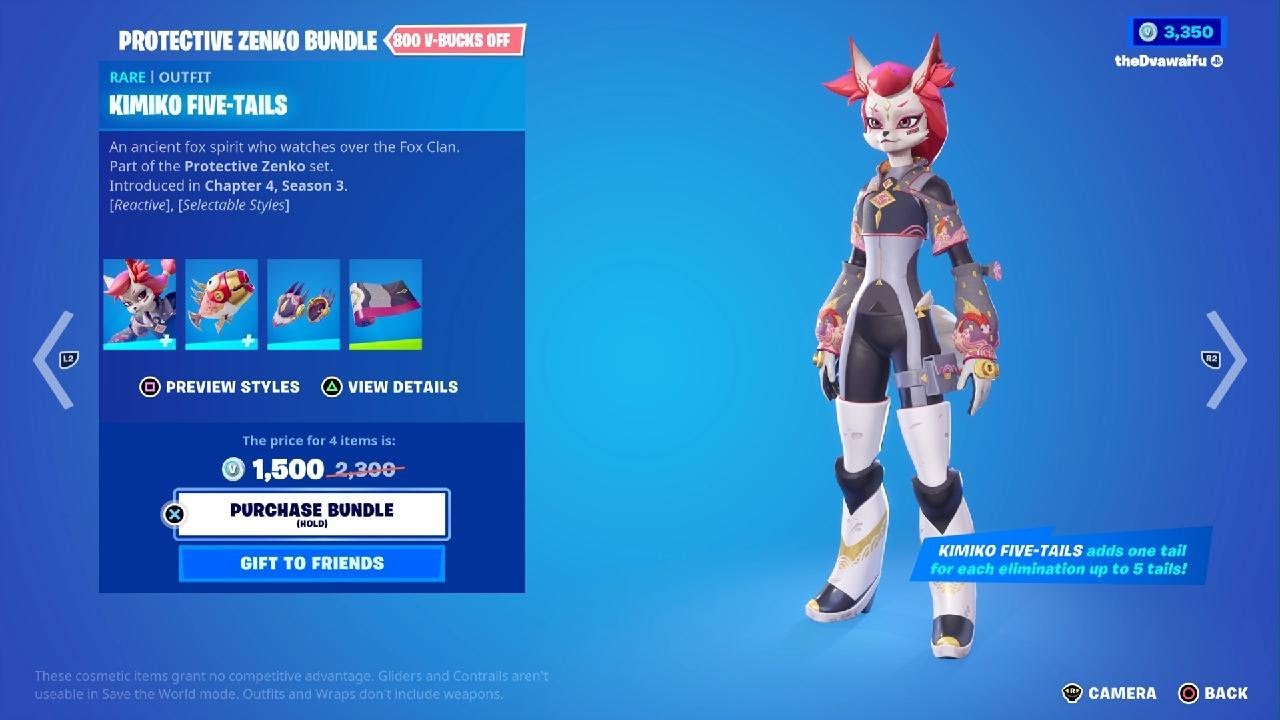 Fortnite item shop june 12 2023 fox kitsune skin - YouTube