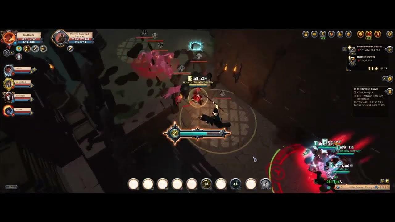 ALBION ONLINE | HCE LEVEL 17 | GARRAS DEL CUERVO | BIG PULLS | PoV Tank - YouTube