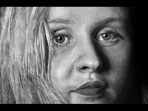 HYPERREALISM PORTRAIT 4 Months of drawing "ANNY" - YouTube