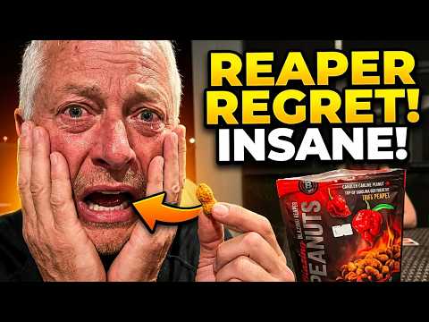 Eating a Carolina Reaper Peanut: Jimmy's Biggest Mistake Ever! #spicy #food #prank