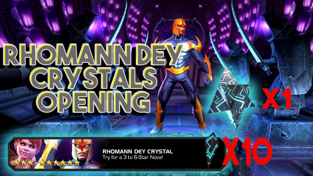 Marvel Contest of Champions(MCOC) Rhomann Day, 6 Star Crystal(Nova ...