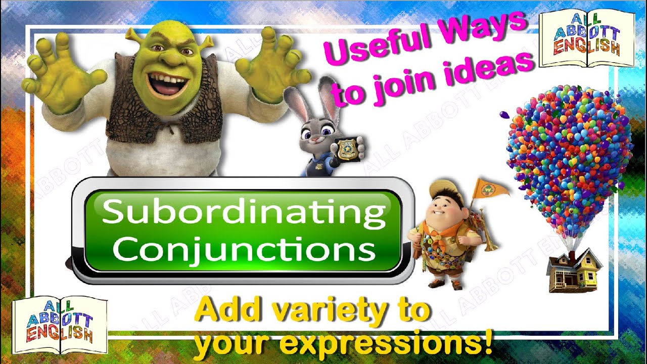 Animated English Lesson: Subordinating Conjunctions |Disney & Pixar # ...