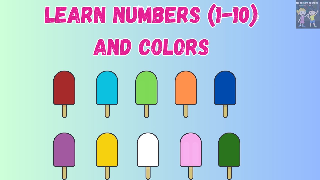 Learn Numbers with Popsicles-Colors and Numbers| Colors-Educational ...