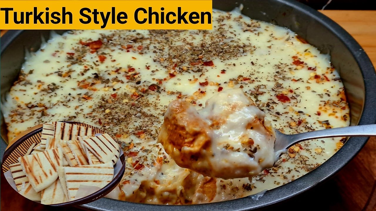 How To Make Turkish Style Chicken Recipe| Spicy Chicken with cheese and ...
