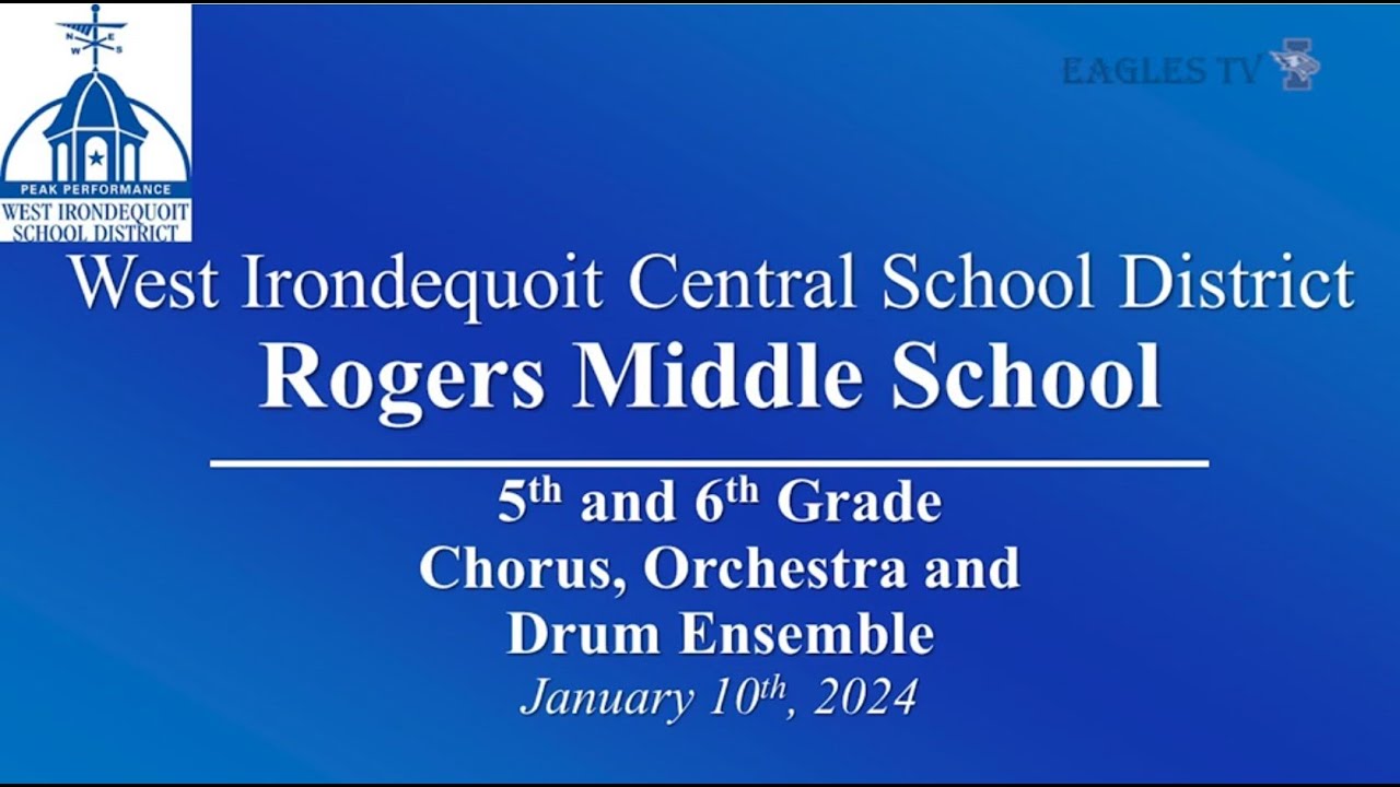 Rogers Middle School Concert (Jan. 10, 2024) - YouTube