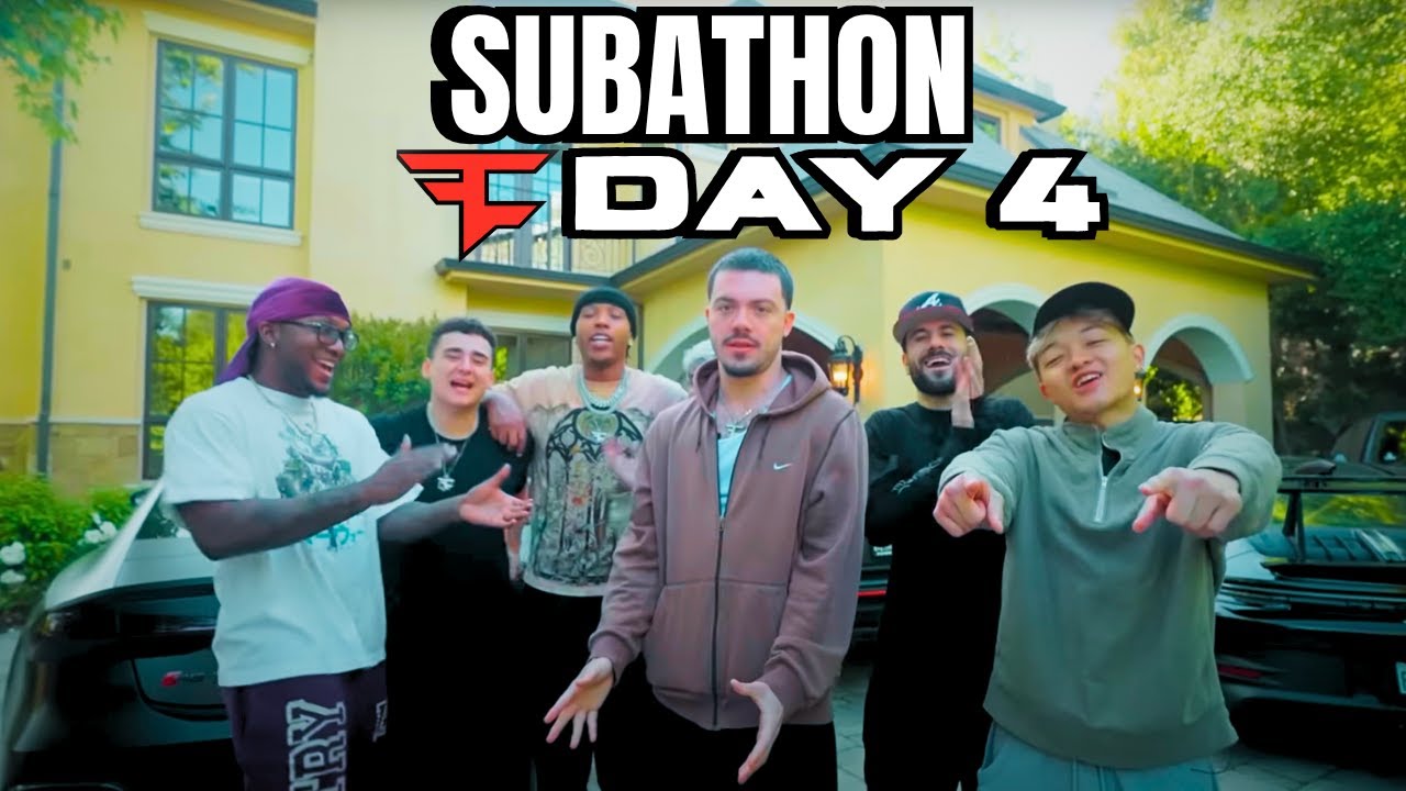 Best FaZe Subathon Moments DAY 4 - YouTube