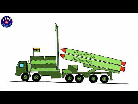 Brahmos Missile system Drawing | Republic day drawing | 26 January ...