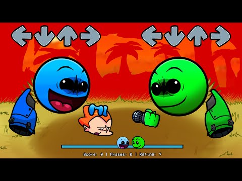 FNF NEW Geometry Dash 2.0 VS Geometry Dash 2.3 All Phases Sings Chasing | Fire in The Hole FNF Mods.