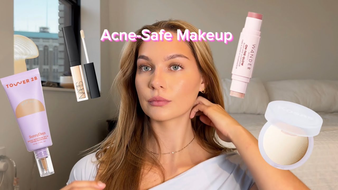 How To Achieve Clear Skin: My Acne-Friendly Makeup Routine & Tips - YouTube
