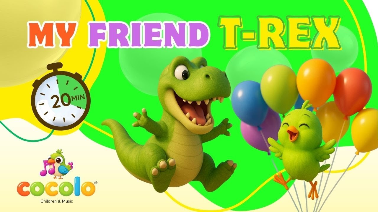 Best Friends T-Rex and Cocolo | Kids Songs & Playtime - YouTube