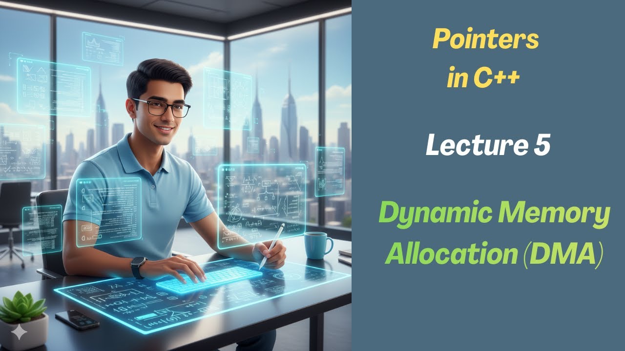 Dynamic Memory Allocation | Lecture 5 | Pointers in C++ - YouTube