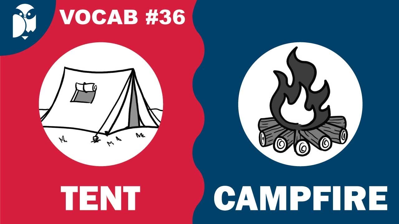 Lesson 36 - Beginner | CAMPING | Vocabulary | BASIC ESL WORKBOOK 3 ...