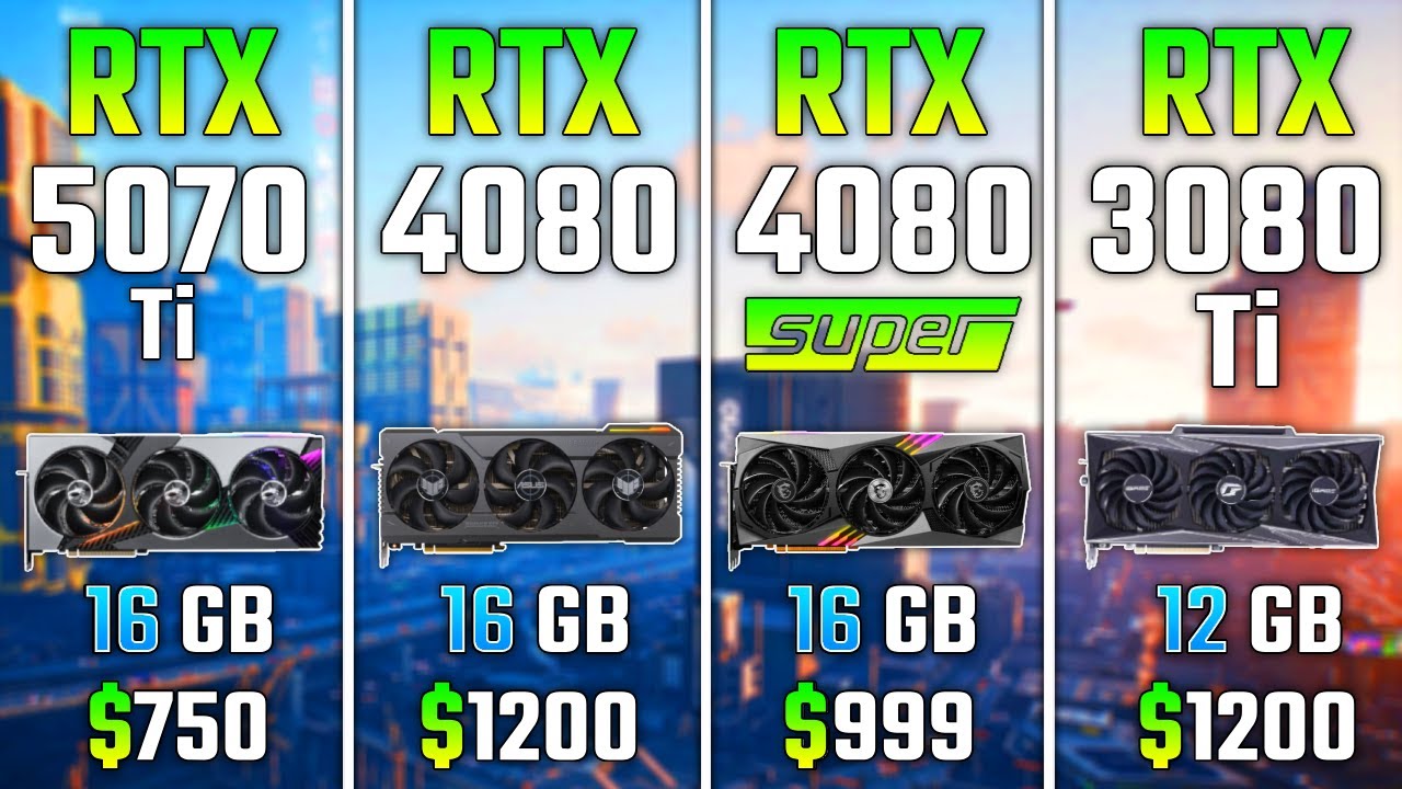 RTX 5070 Ti vs RTX 4080 vs RTX 4080 SUPER vs RTX 3080 Ti | Test in 7 ...