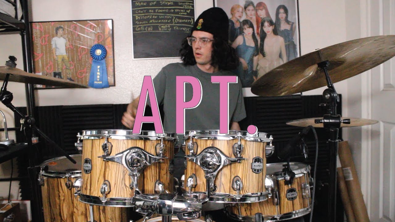 apt. • rosé, bruno mars (drum cover) - YouTube