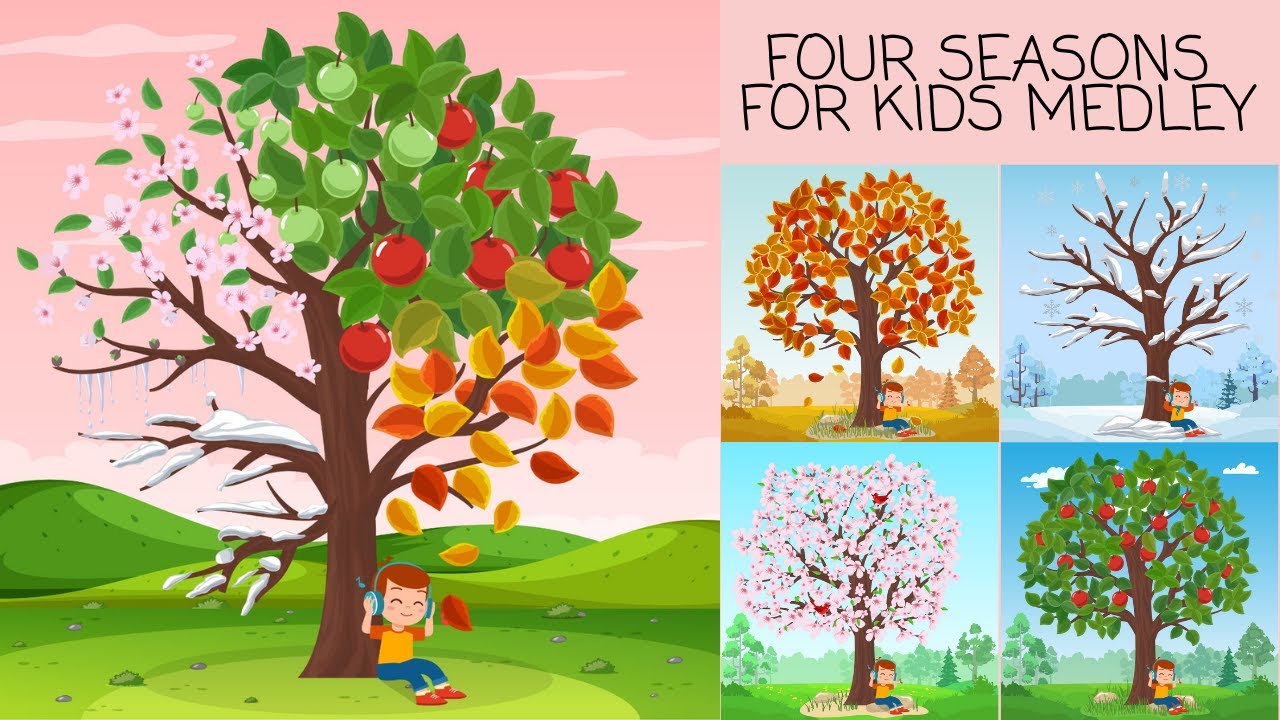 4 Seasons Clipart For Kids