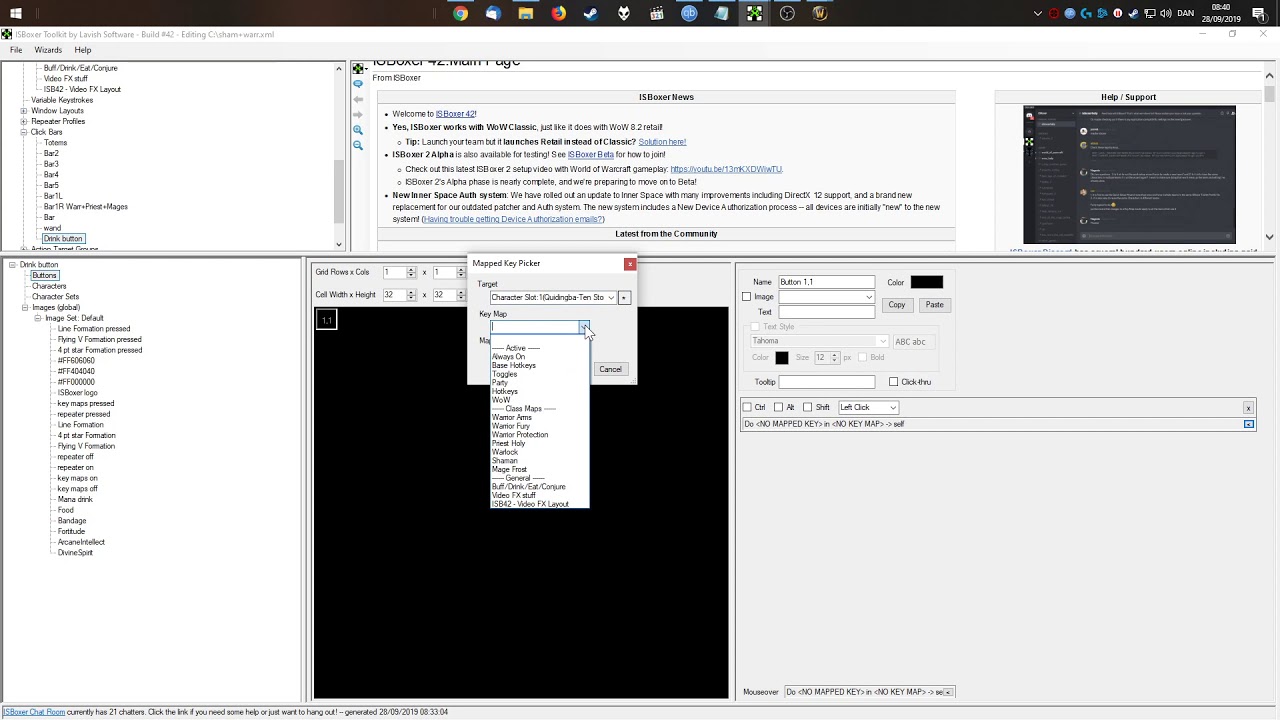 Clickbar in isboxer - YouTube