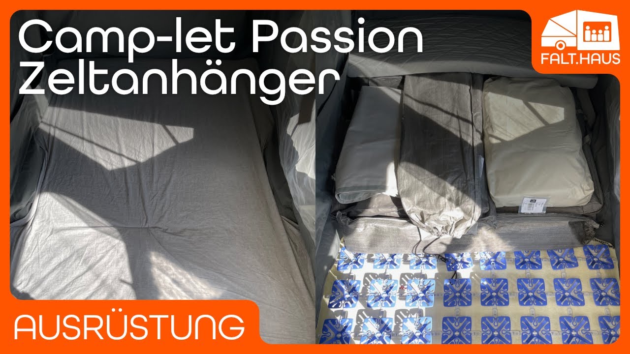 Isabella Camp-let Passion Zeltanhänger beladen (mit unserem Setup ...