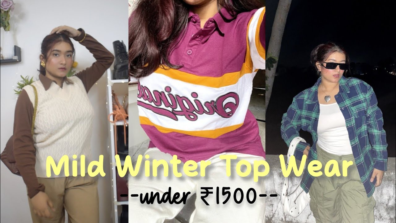 Affordable Winter Wear under ₹1500 from Amazon for Mild Winters - YouTube