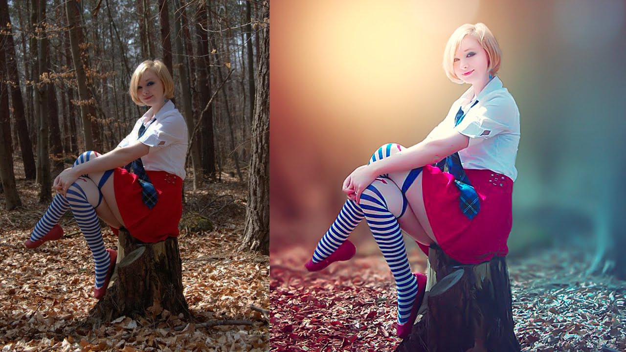 How to Edit Outdoor Portrait Photos & Color Grading | Photoshop cc ...