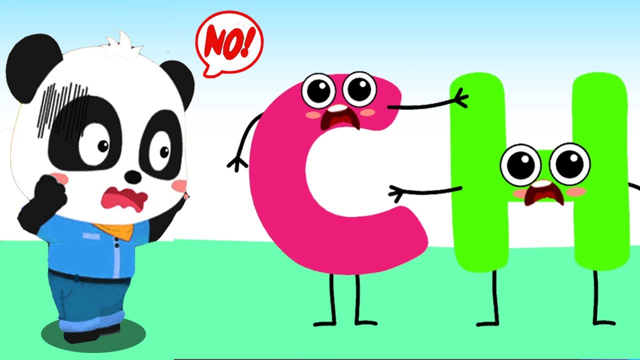 Baby Panda Learning | Funny Letters #13 | Learn to Read Words | English ...