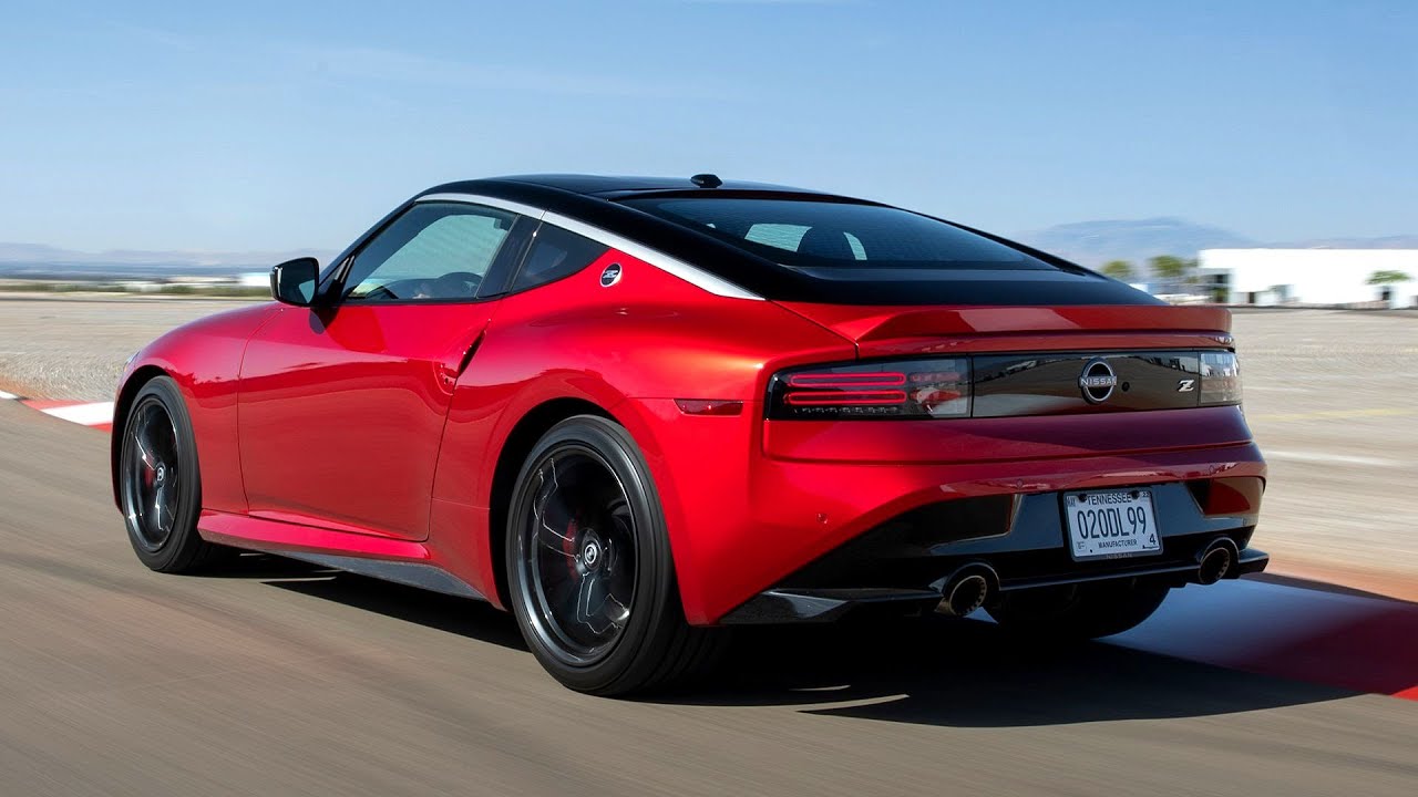 2023 Nissan Z in Passion Red | Driving & Exterior - YouTube