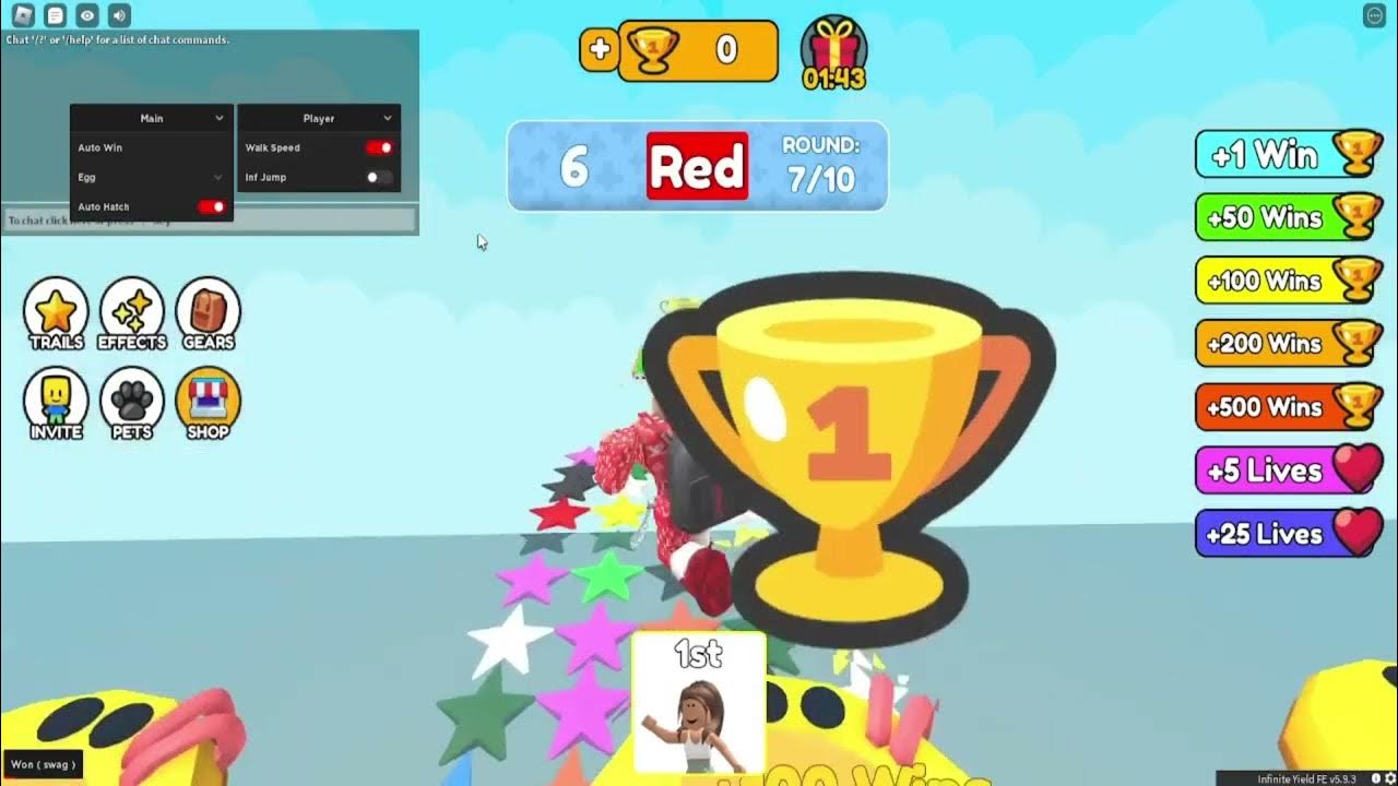 [ROBLOX] Color Race 🔥🔥OP Script Auto Win & Walk Speed & Inf jump & Pastebin - YouTube