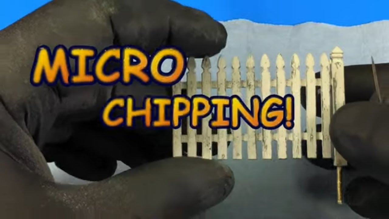 MICRO CHIPPING FOR SCALE MODELS - YouTube