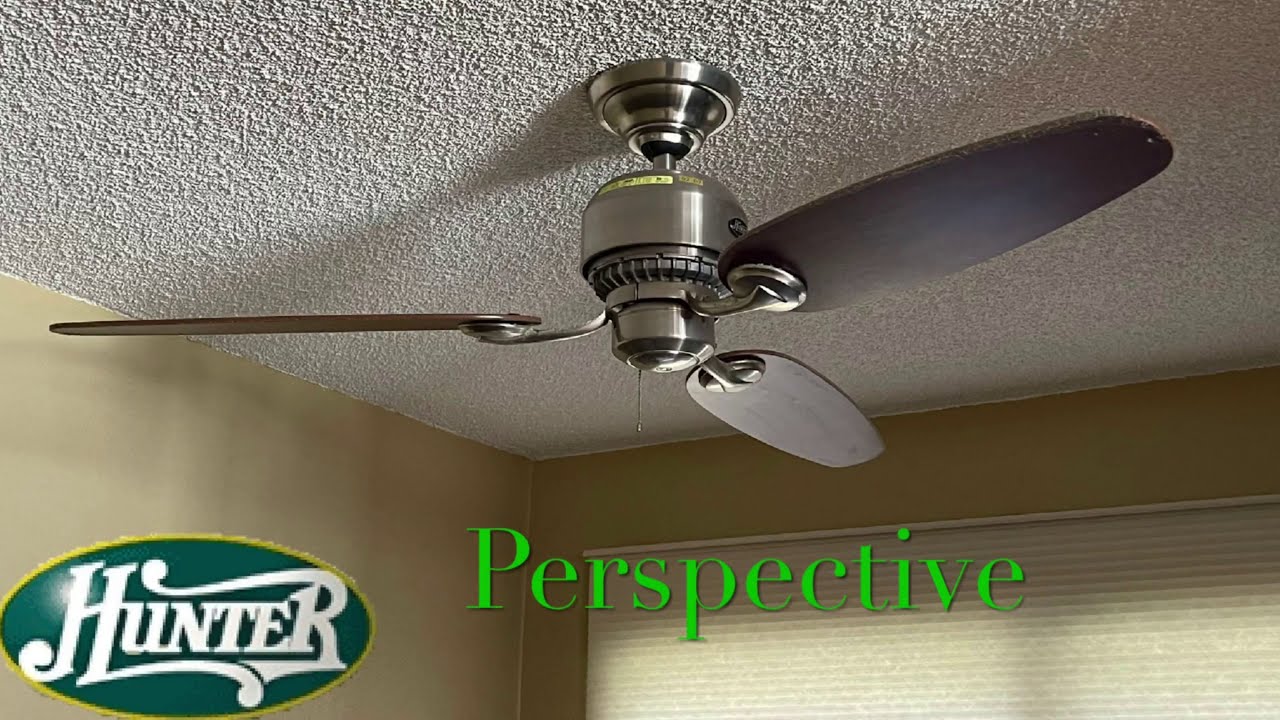 52" Hunter Perspective Ceiling Fan (1-2) - YouTube