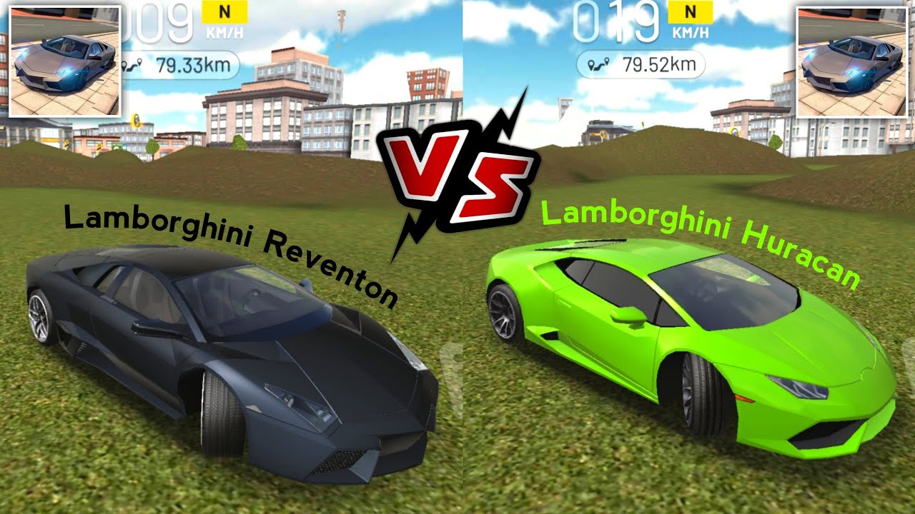 Extreme Car Driving Simulator - Lamborghini Reventon vs Lamborghini ...