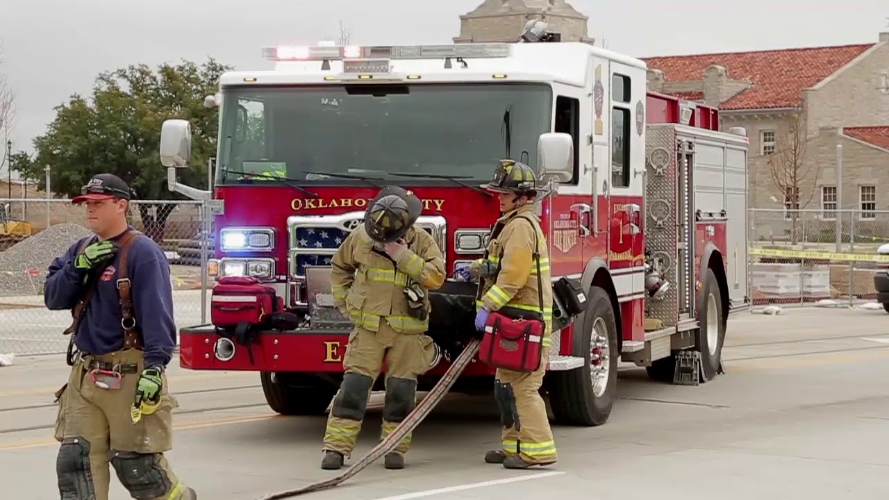 EMBARK stages emergency response for OKC Streetcar - YouTube