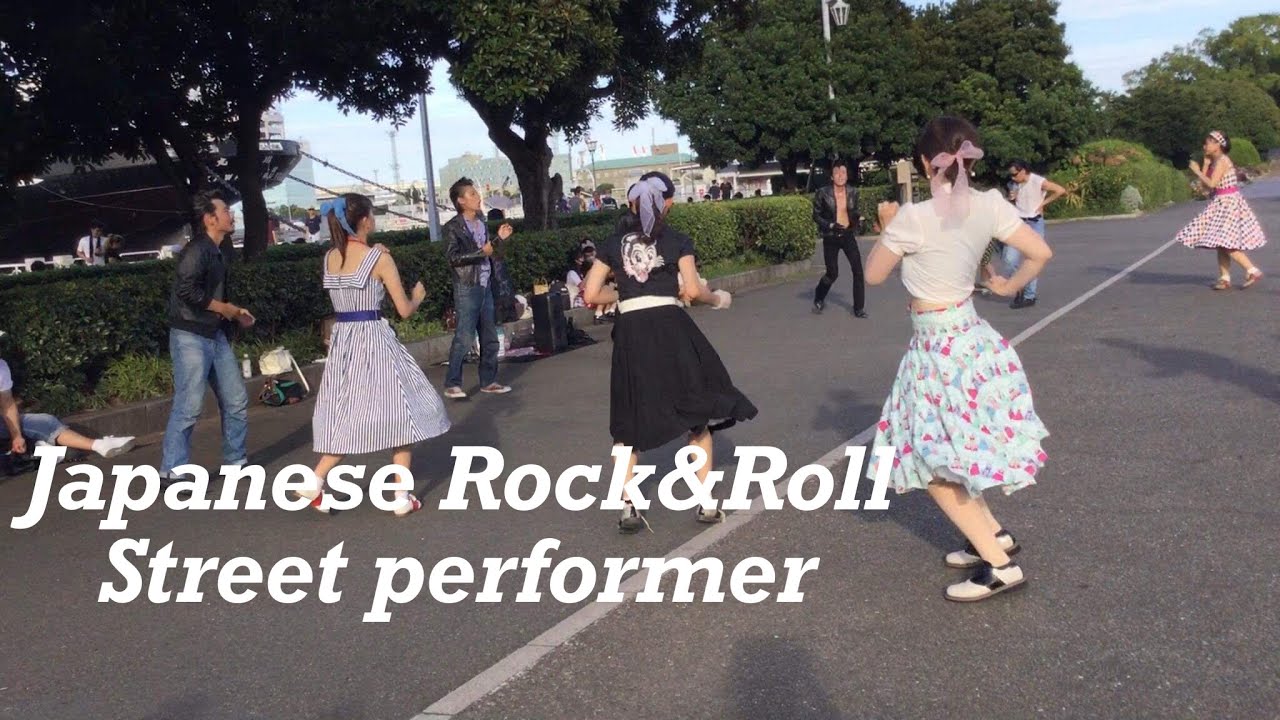 Japanese street performers at Yamashita park Yokohama#rockabilly - YouTube