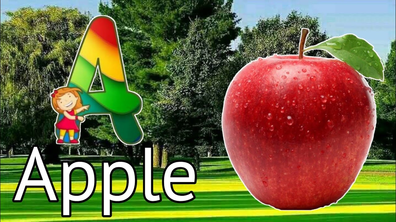 Phonics song with TWO Words - A for apple - ABC Alphabet song with ...