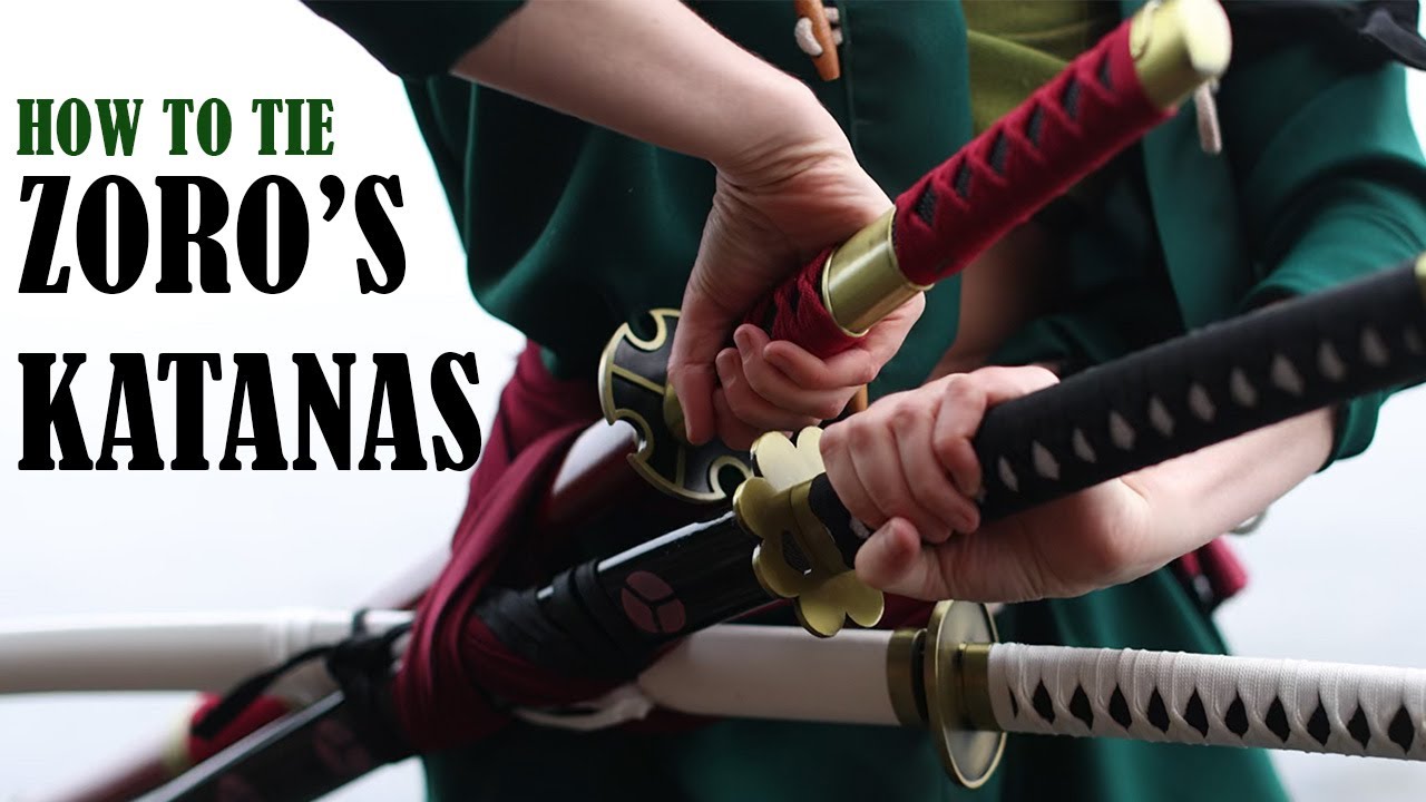 How to wear and draw Zoro's Swords like a PRO - YouTube