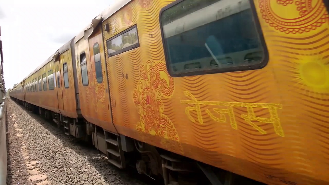 TEJAS EXPRESS - 75 KMPH MONSOON SPEED - YouTube