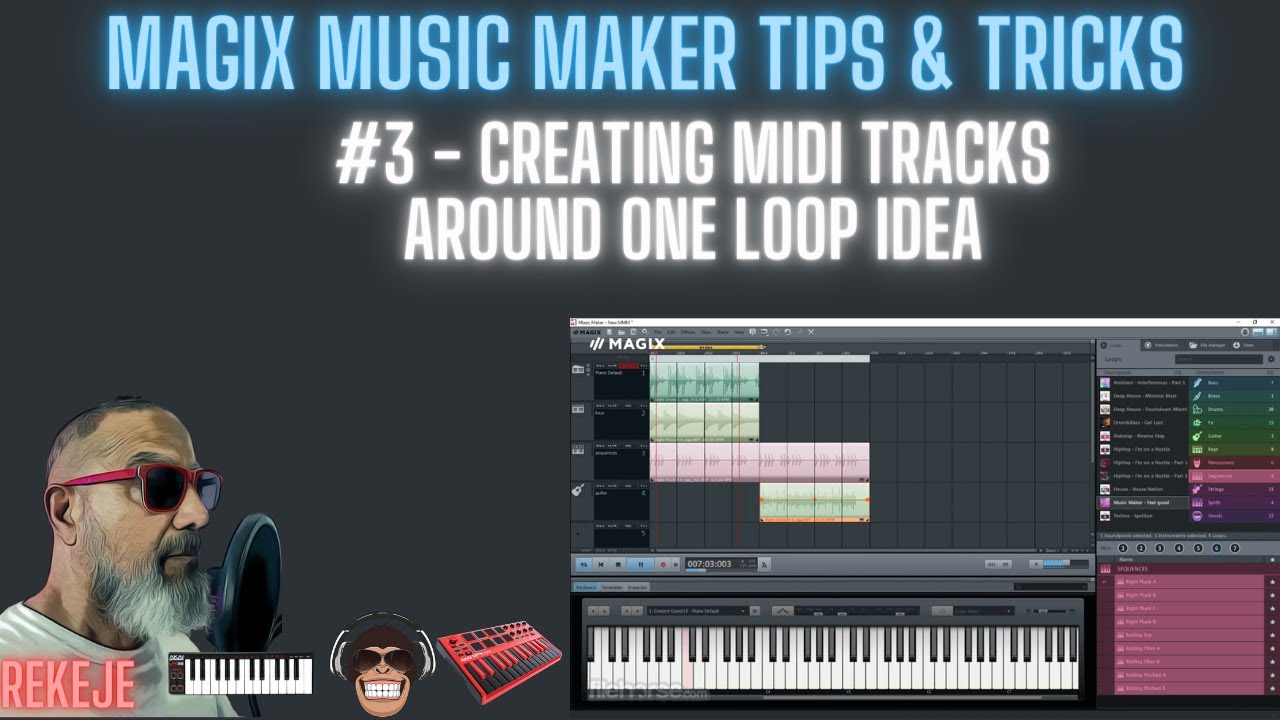 Creating MiDi Tracks Around One Soundpool Loop Idea - YouTube