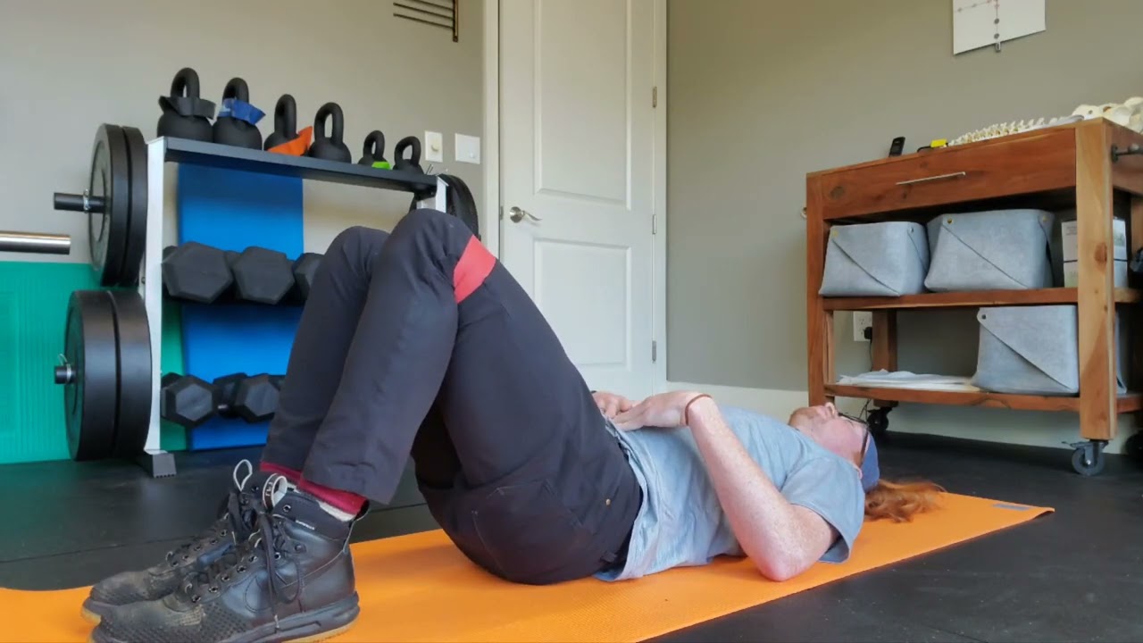 Supine Banded Clamshells - Bilateral - YouTube